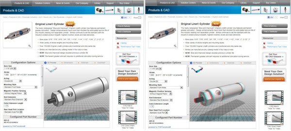 Control Software: Bimba Adds 3D Functionality to CAD Configurator | Control Design