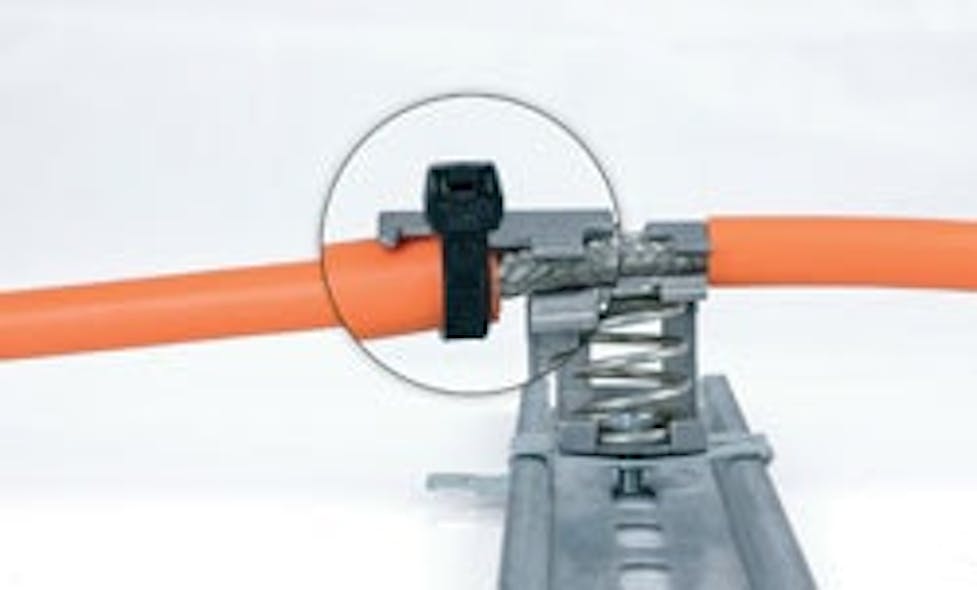 Icotek EMC spring-loaded shield clamps with strain relief | Control Design