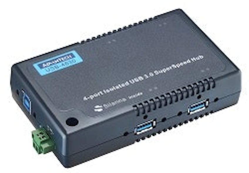 Industrial Networks: Advantech Industrial isolated USB 3.0 hub ...