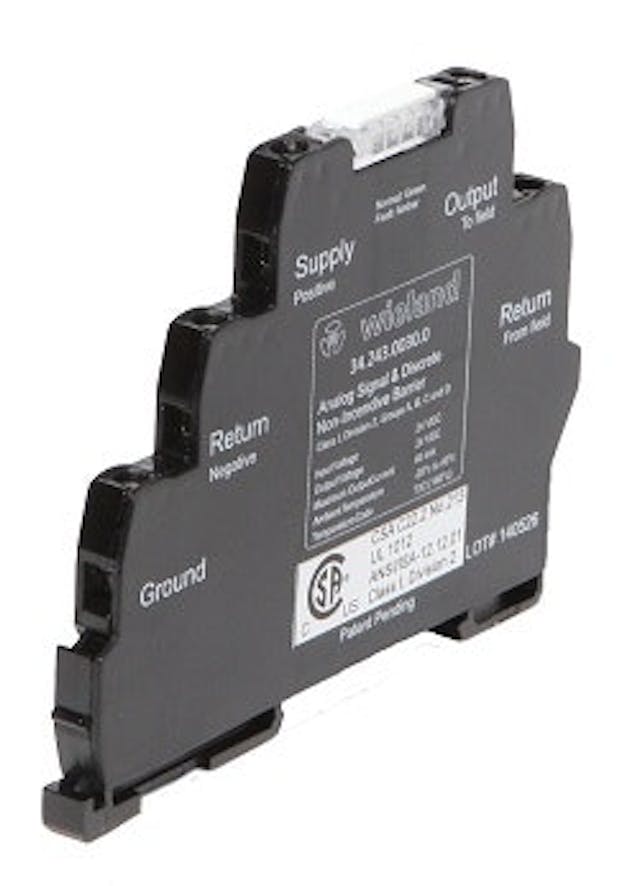 Connectivity: Wieland Electric Non-incendive barrier modules | Control ...