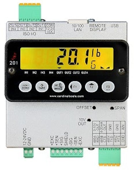 Measurement and Sensing: Cardinal Scale Mfg. DIN Rail Weight ...