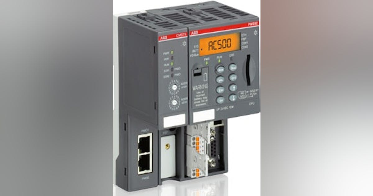 Programmable Logic Controller: ABB's AC500-XC PLC | Control Design Programmable Logic Controller: ABB's AC500-XC PLC | Control Design