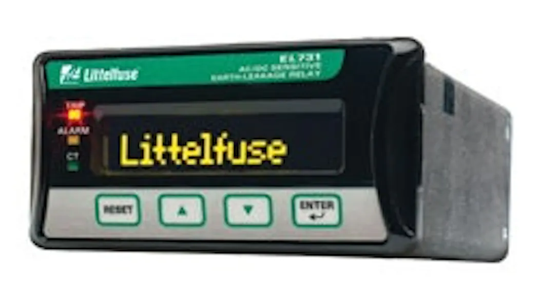 Machine Safety | Littlefuse's EL731 AC/DC Sensitive Earth-Leakage Relay ...