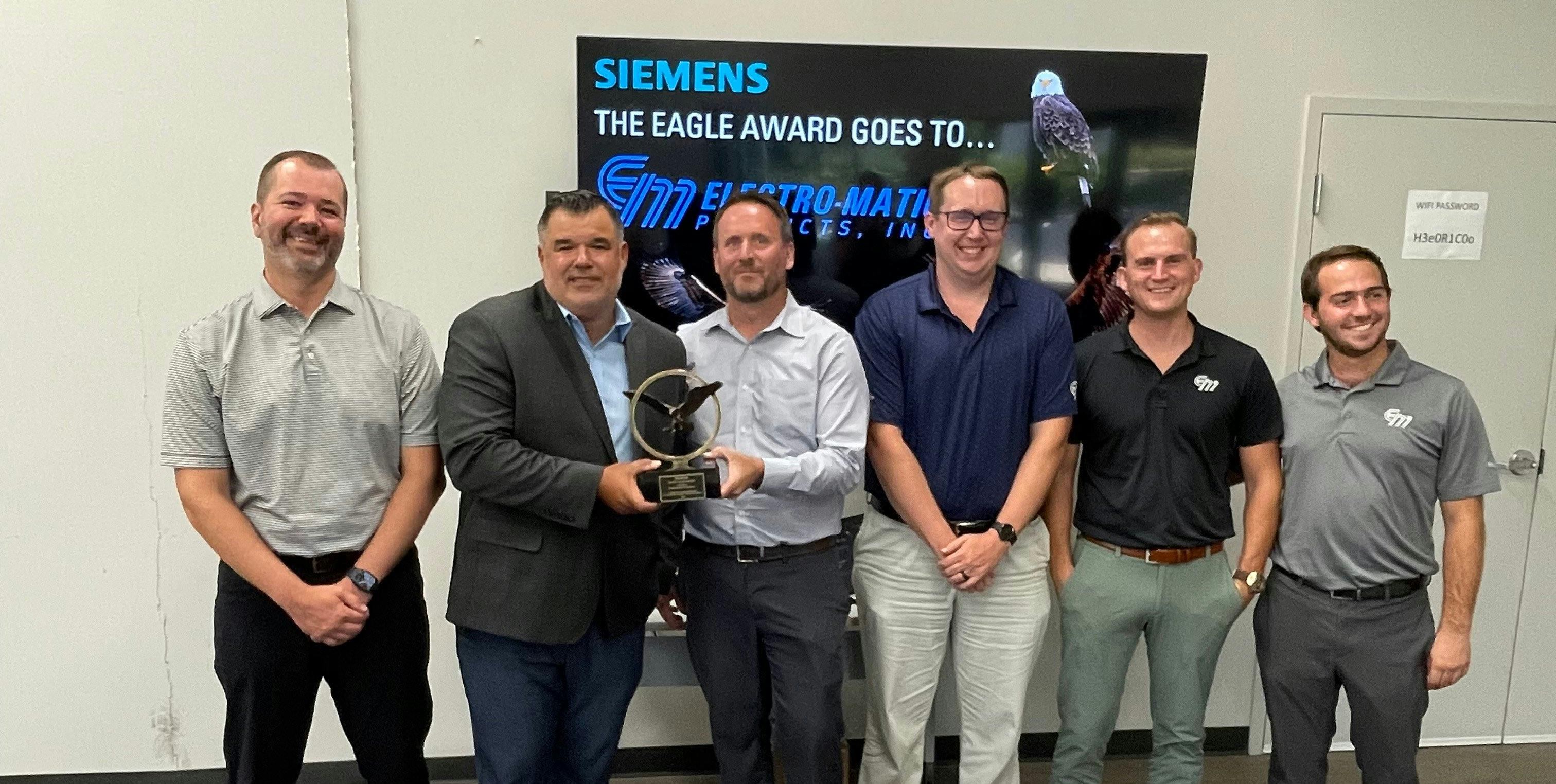 Electro-Matic wins 11th Siemens Bronze Eagle Award for 2024 | Control ...